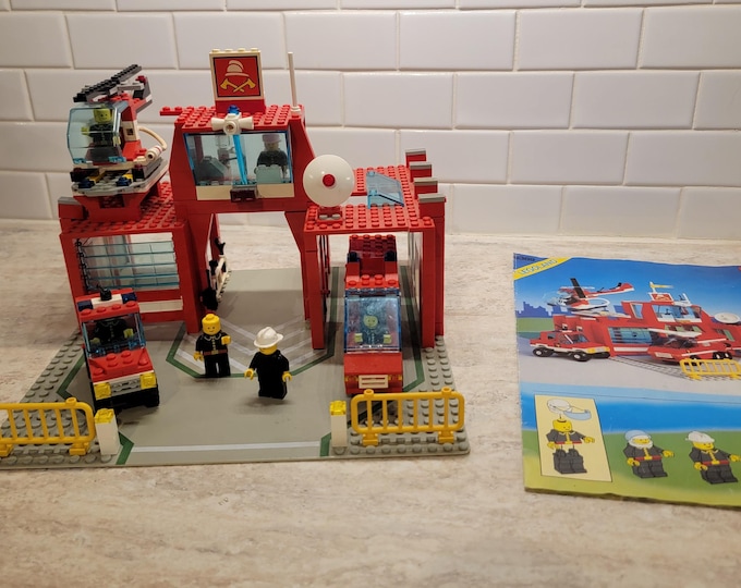 Vintage 1980s Lego Fire Station, Lego Fire Station, Vintage Lego Set - Etsy