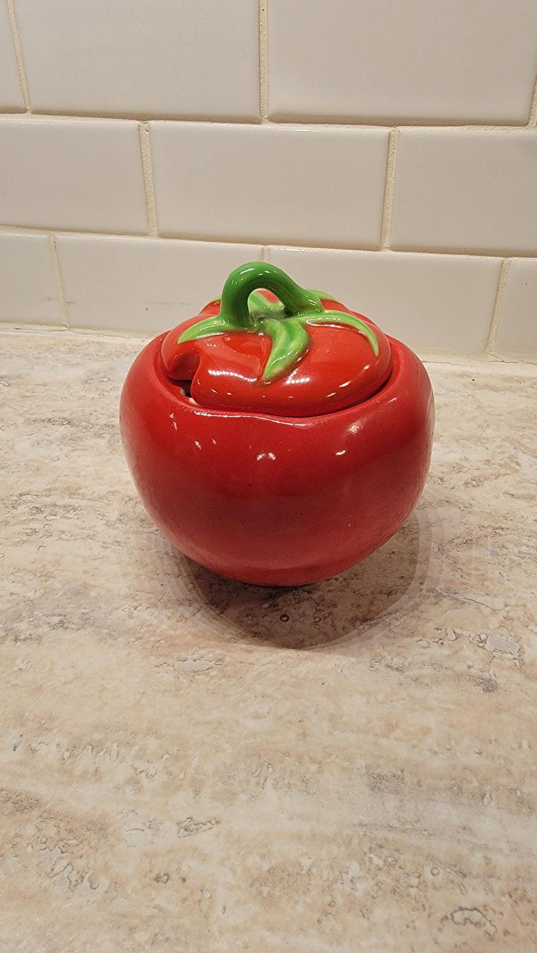 Vintage Pantry Parade Tomato Condiment Jar, Tomato Ketchup Condiment ...
