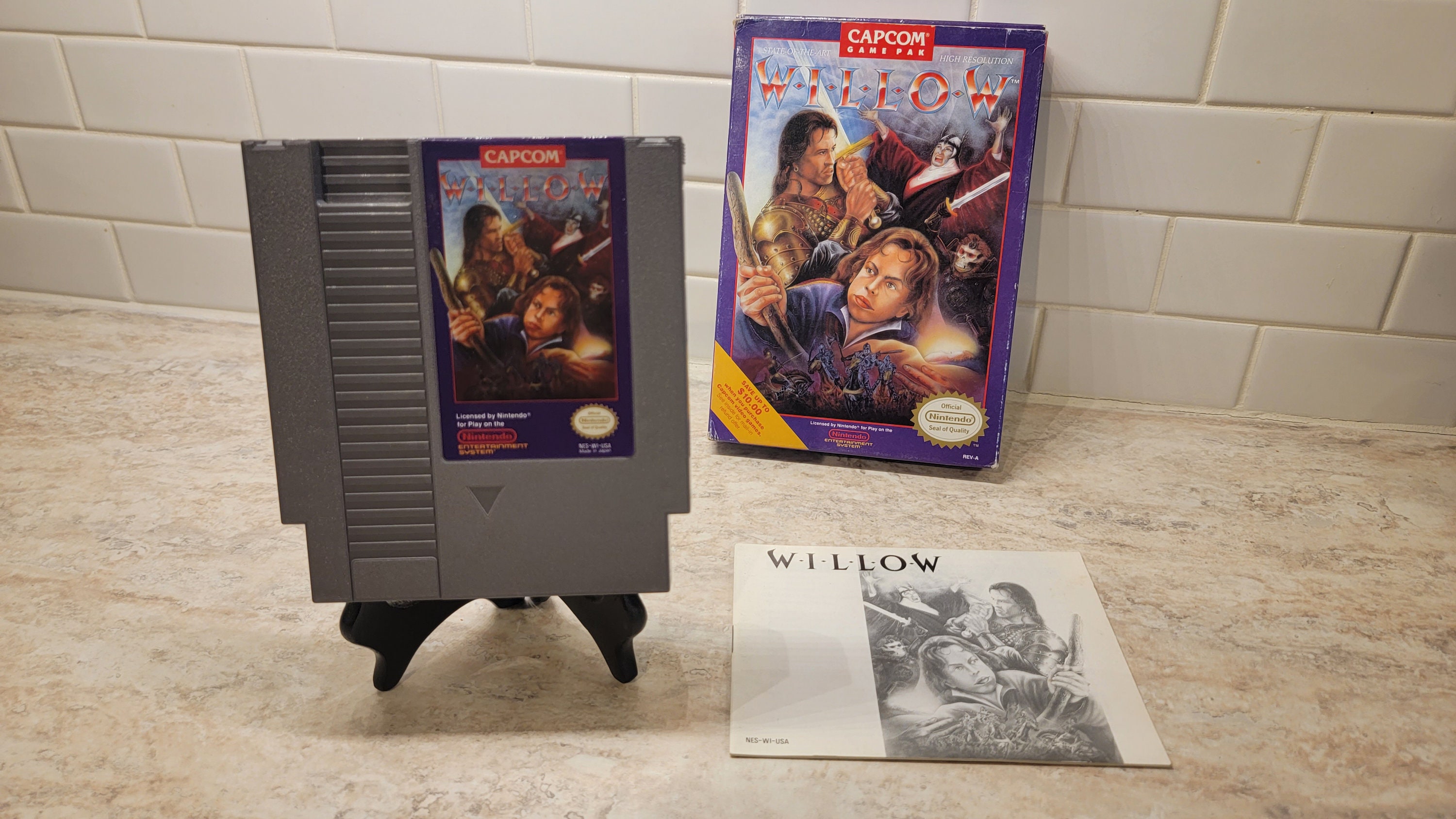 Original Nintendo NES Willow Video Game With Original Box, Manual, and ...
