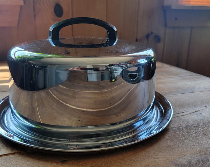 Vintage, Mid Century, Chrome, Cake Carrier, Cake Keeper, the Eveready ...