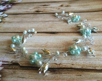 Aqua Flower Crown - Etsy