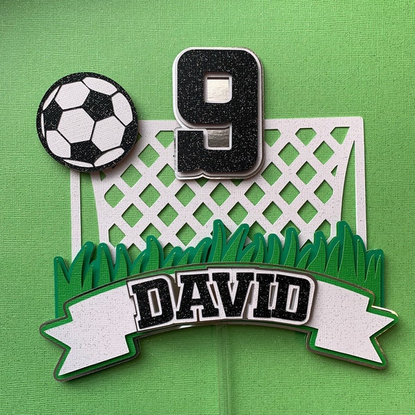Soccer Cake Topper - Etsy