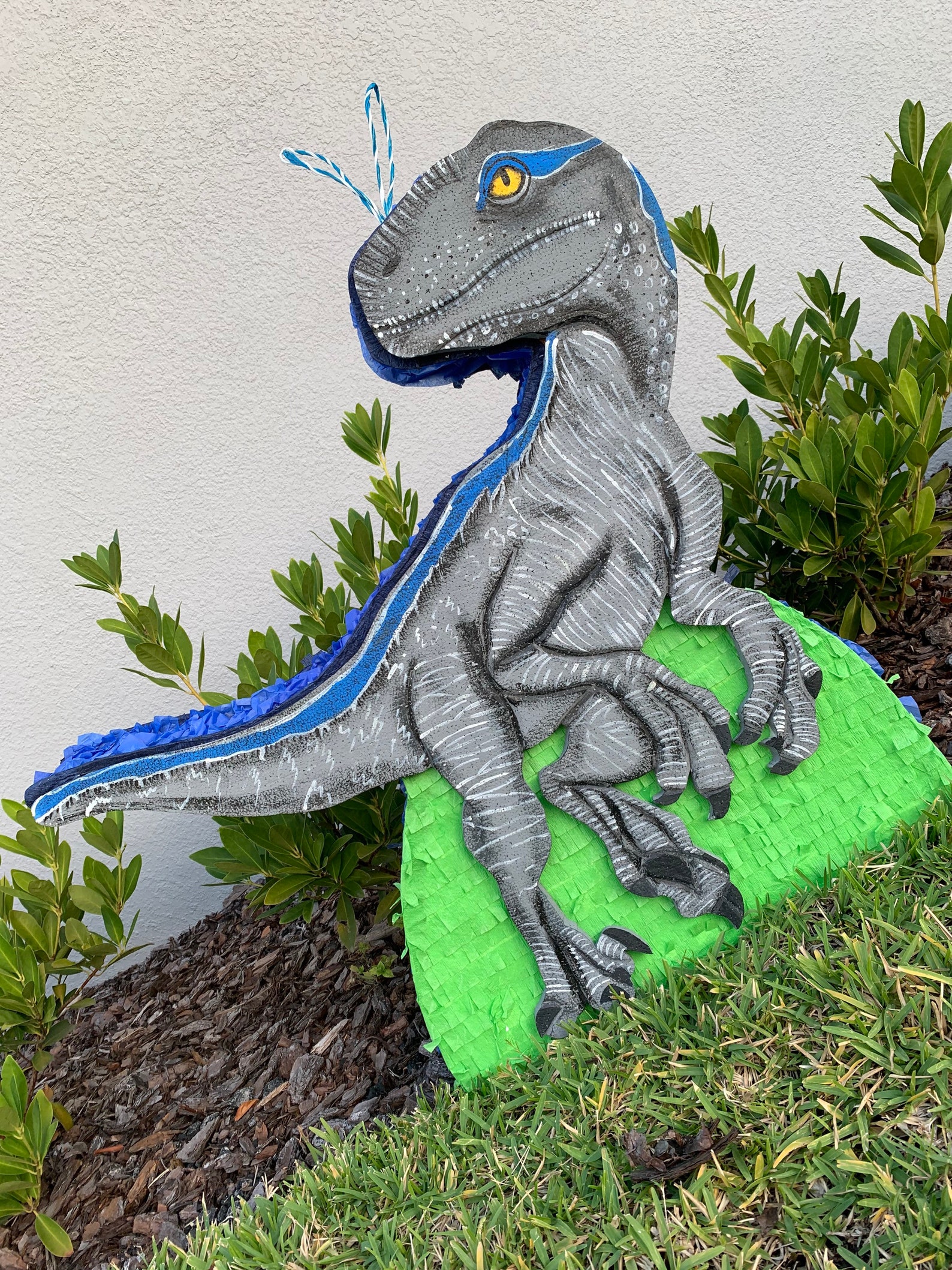 Jurassic World Movie Piñata Velociraptor Dinosaur Happy - Etsy