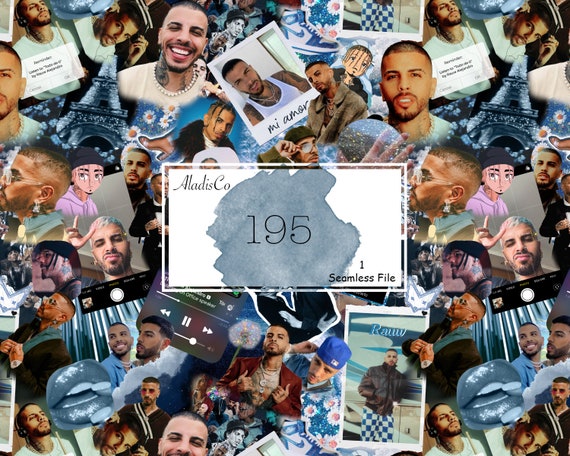 Seamless Rauw Alejandro Collage File 195 | Etsy