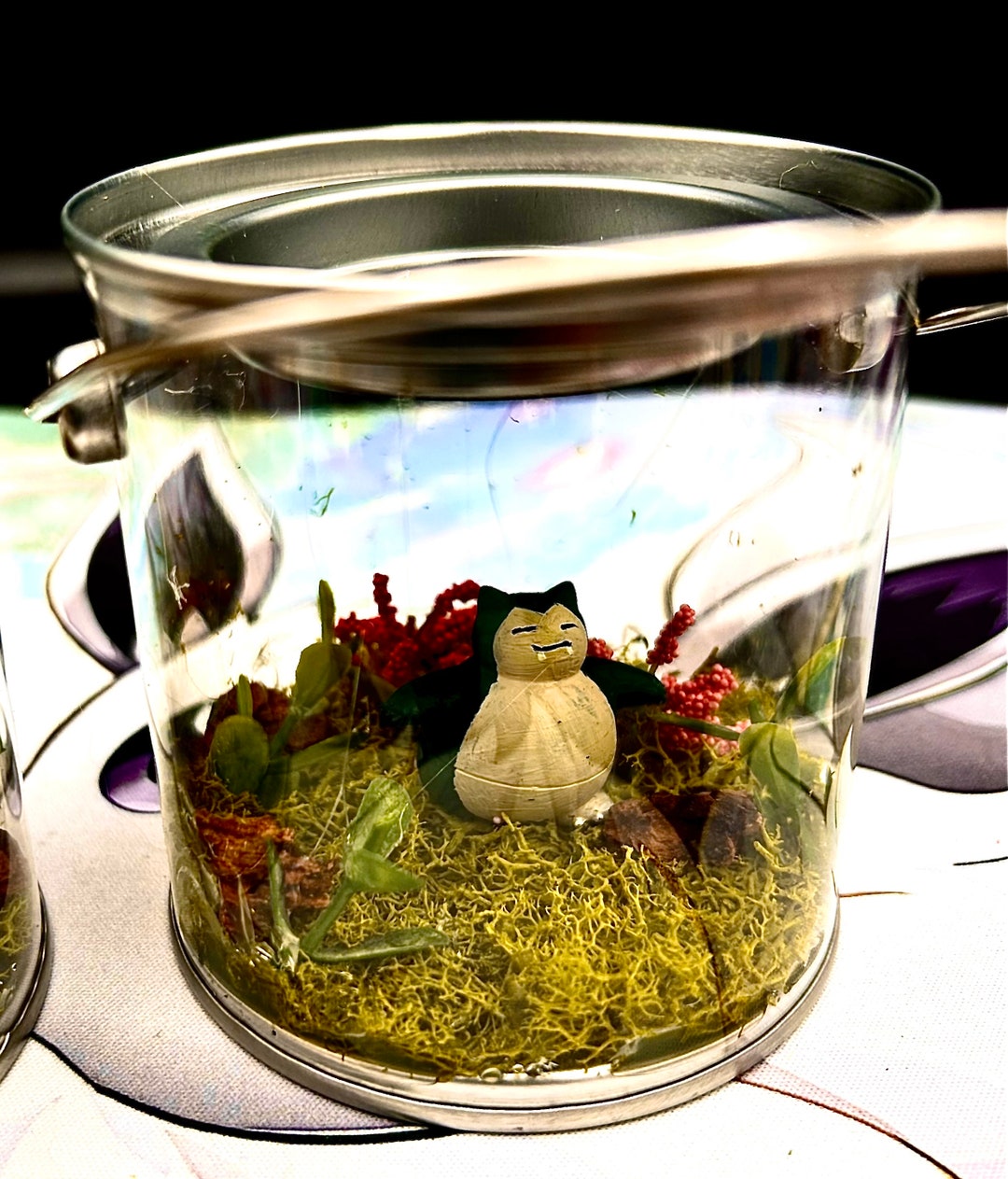 Snorlax Pokemon Tin Terrarium/ Diorama made to Order - Etsy