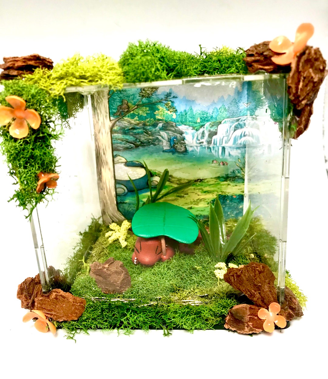 Pokemon Charmander Display Case Terrarium/ Diorama made to - Etsy