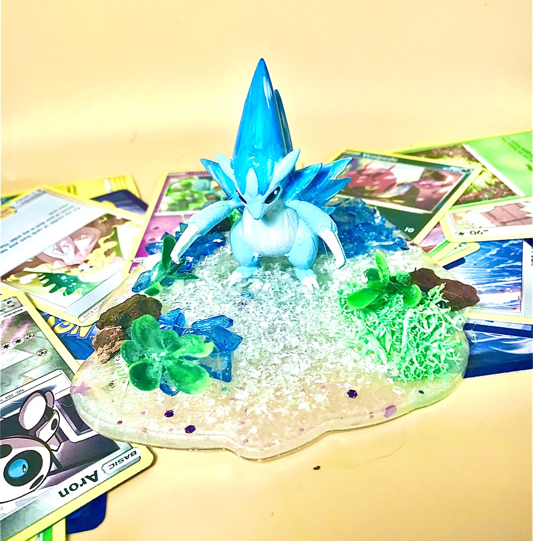 Sandslash Alolan Pokémon Terrarium, Desk Display Shelf Decoration ...
