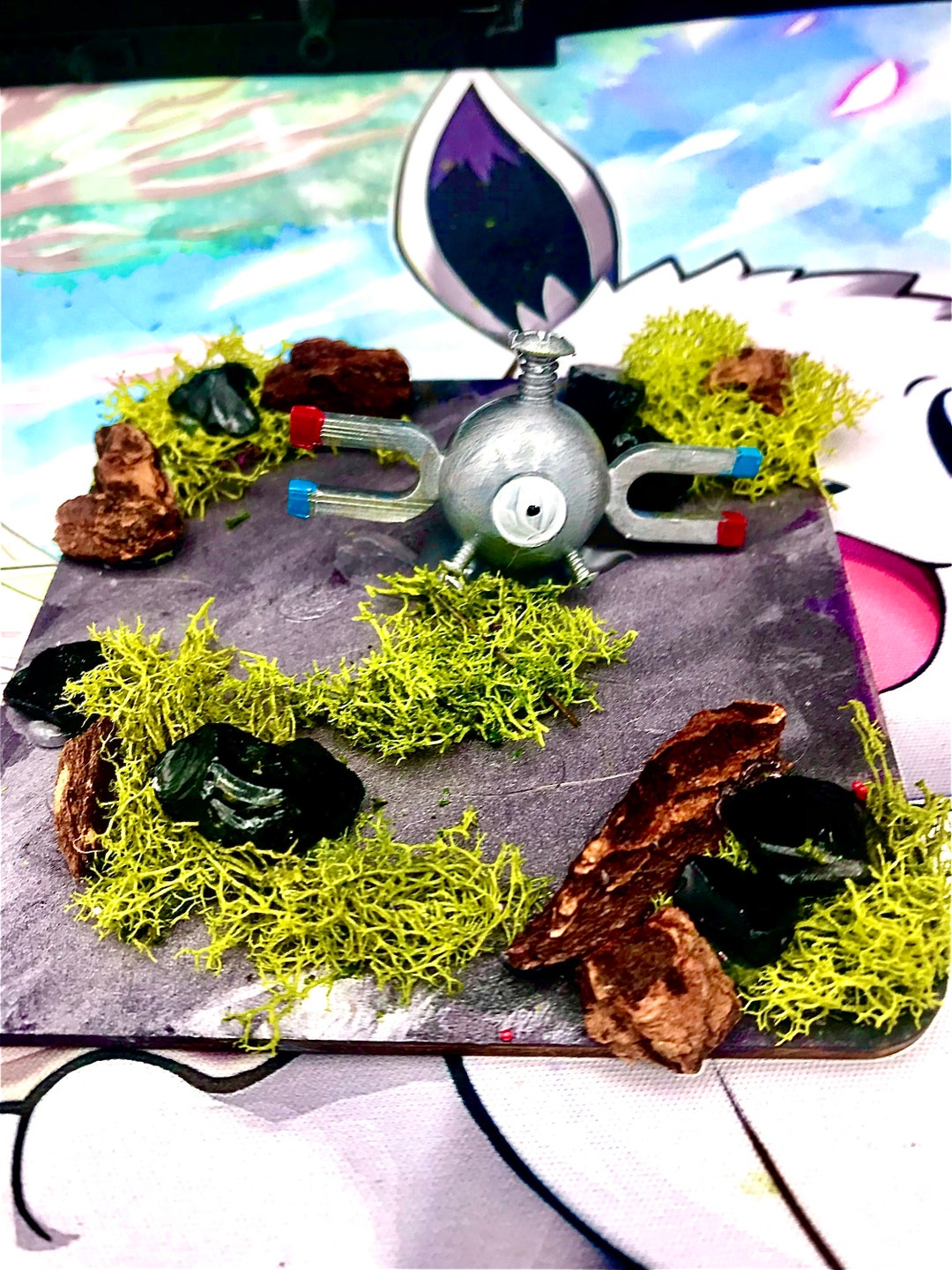 Magnemite Pokémon Terrarium, Desk Display Shelf Decoration POKEMON GIFT ...
