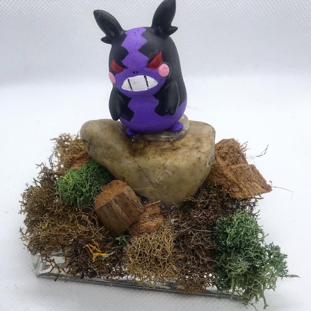Morpeko Dark Pokemon Terrarium/diorama made to Order - Etsy