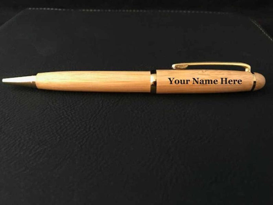Engraving of a Wooden Pen, Laser Engraved Gift, Personalized - Etsy