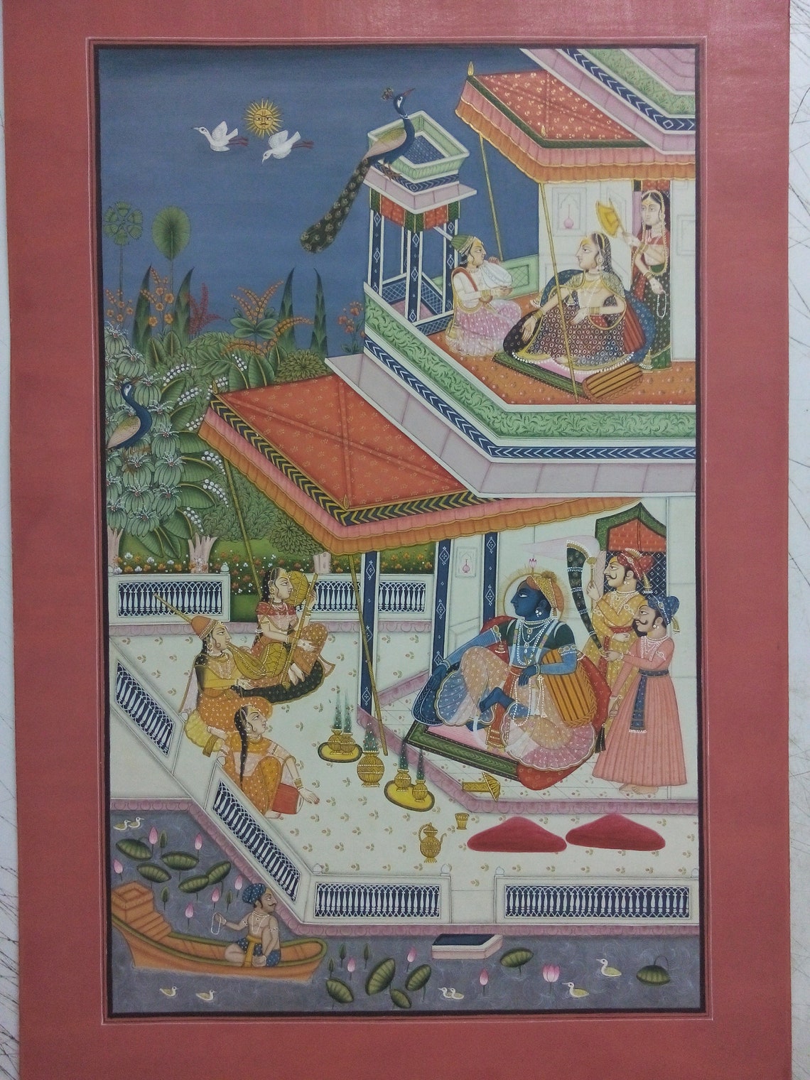 Indian Miniature Traditional Painting of Bundi Rajasthani - Etsy