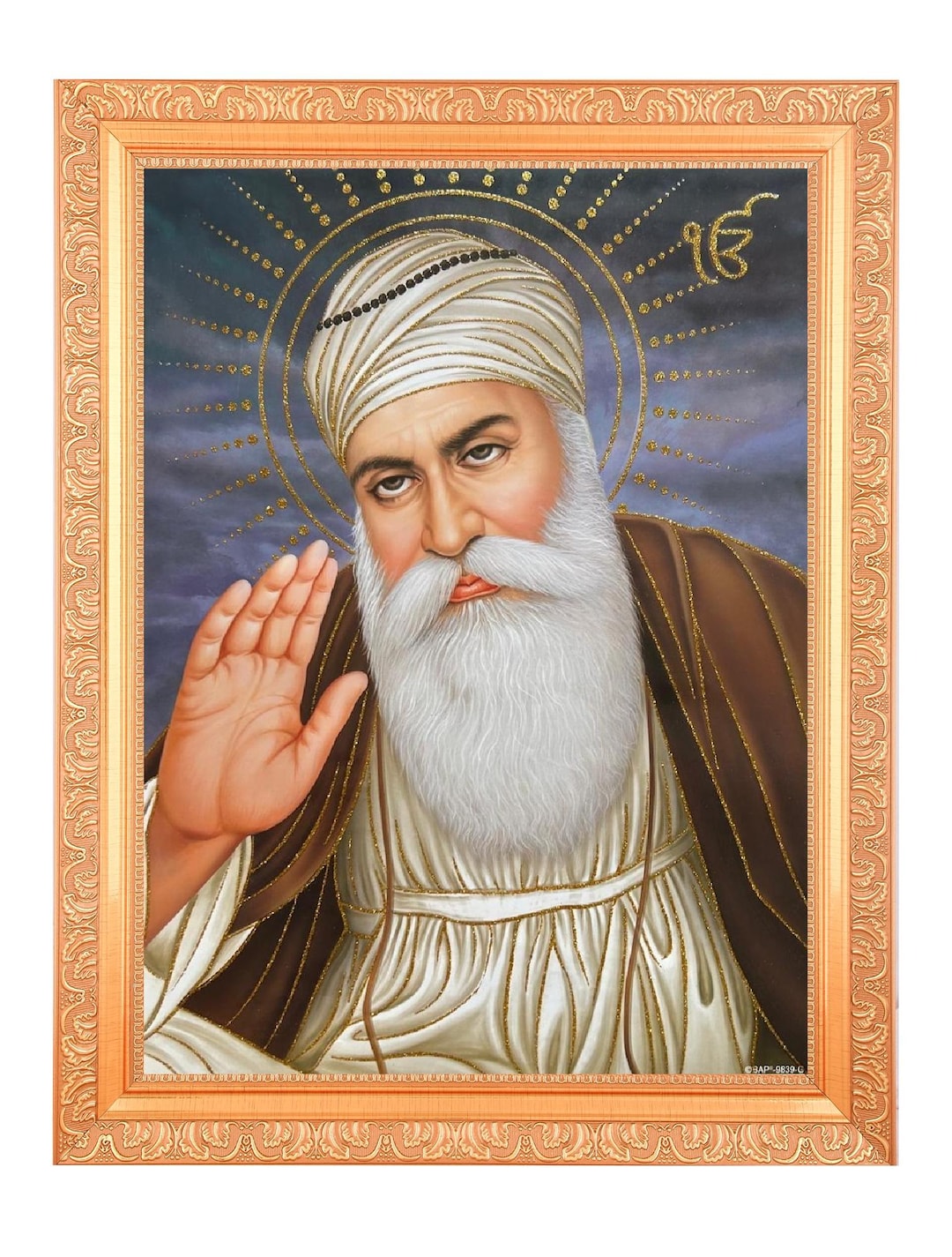 Guru Nanak Dev Ji Wall Frame, Sikh Religious Decor, Spiritual Gift for ...