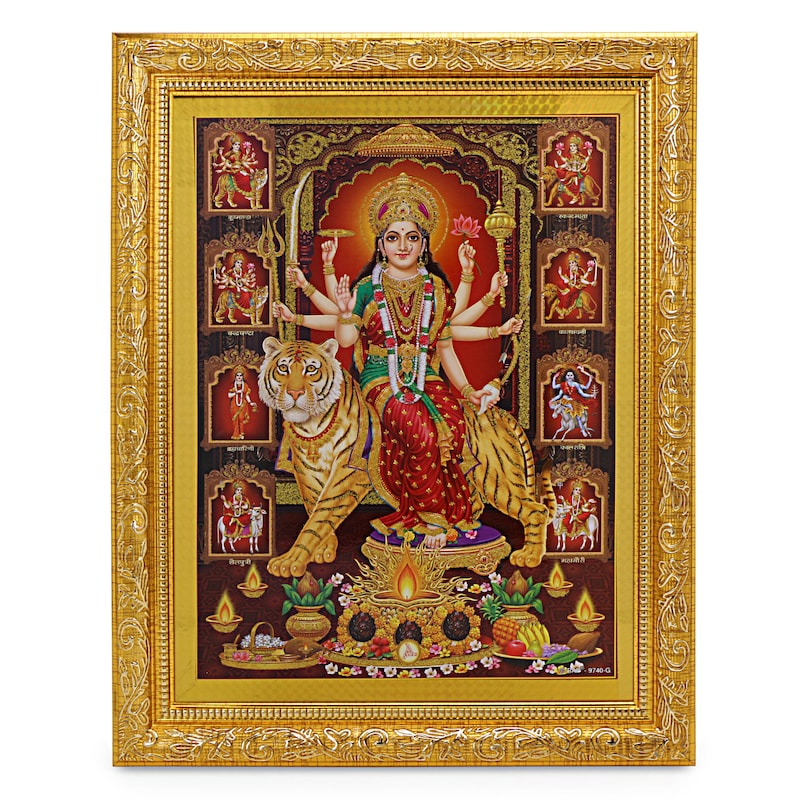 Maa Durga Photo Frame - Etsy