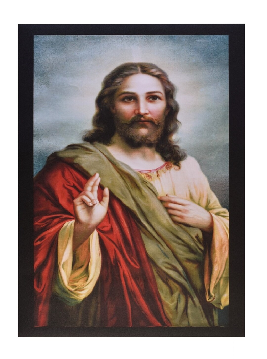 Jesus Sparkle Print Sticker Poster Without Frame 20 X 28 Inches - Etsy