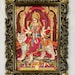 Durga Maa Artistic Gold Work Photo Design Painting Print in Wooden ...