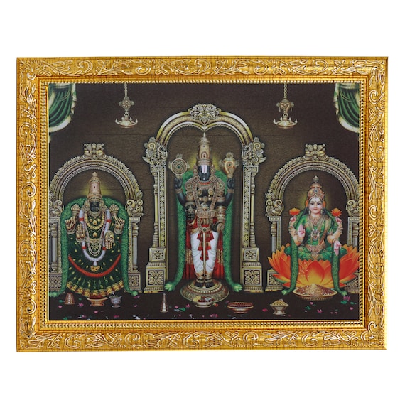 Lakshmi Padmavati Devi & Perumal Beautiful Sparkle Print | Etsy