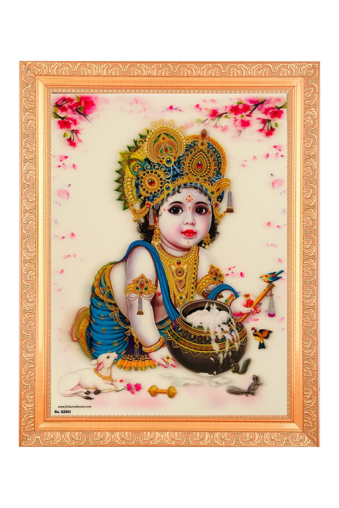Bal Krishna Modern Art Vintage Collection 5 Dimensional Layer - Etsy