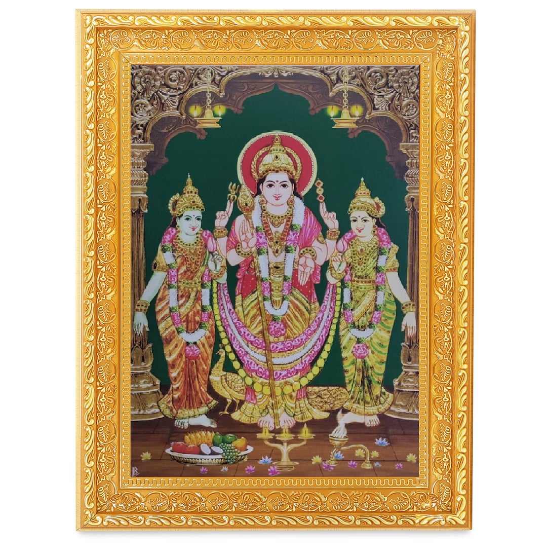 Murugan Valli Devsena (vintage Collection) Beautiful Digital Print ...