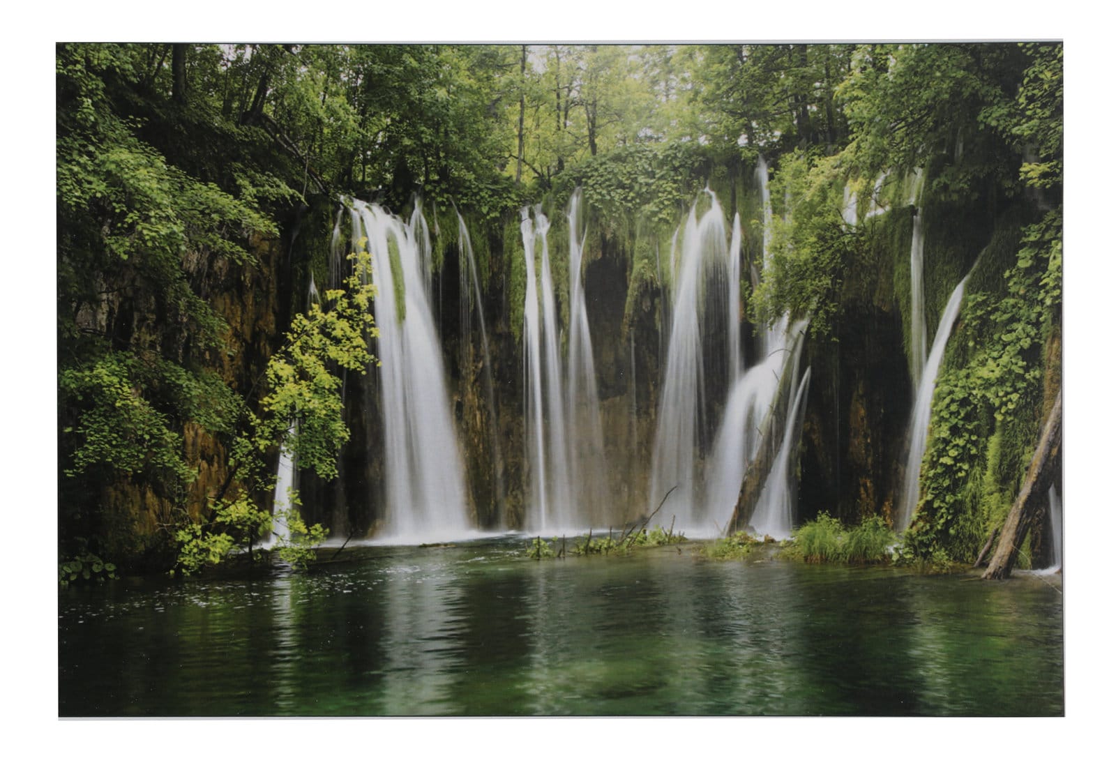 Forest Vastu Waterfall Wall Sticker Poster Without Frame (24 X 48 ...
