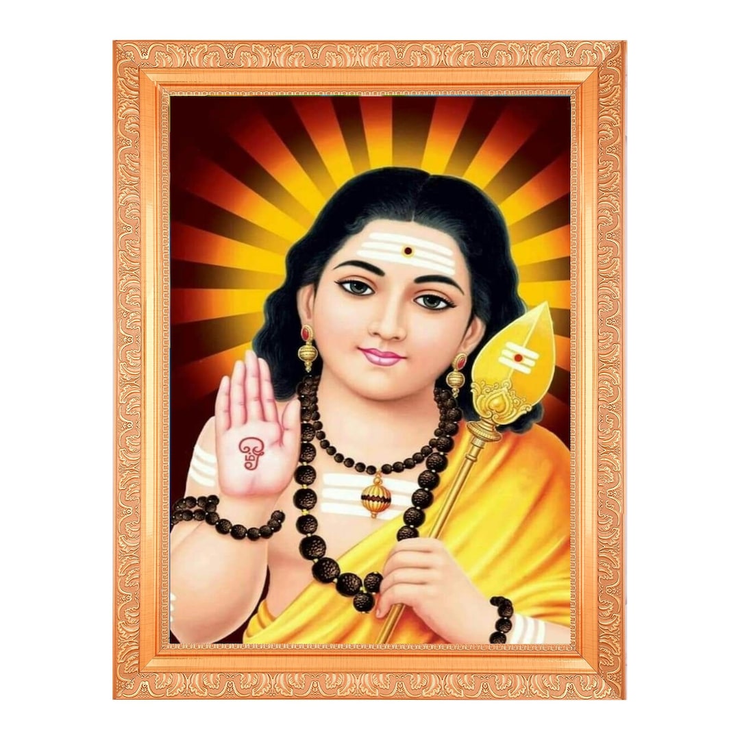 Lord Bala Murugan Artistic Painting Digital Print Photo in Golden ...