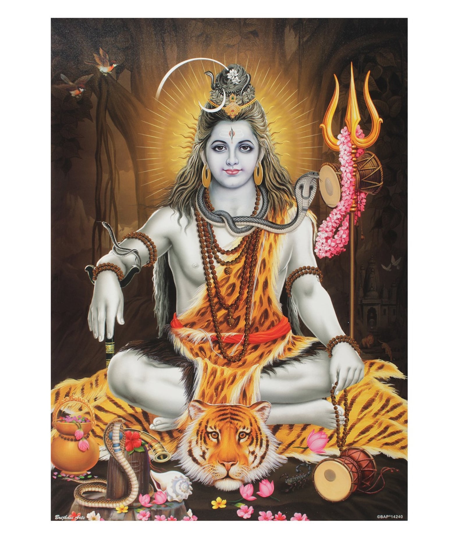 Elegant Painting of Shivji Texture Coated Fine Print Poster - Etsy