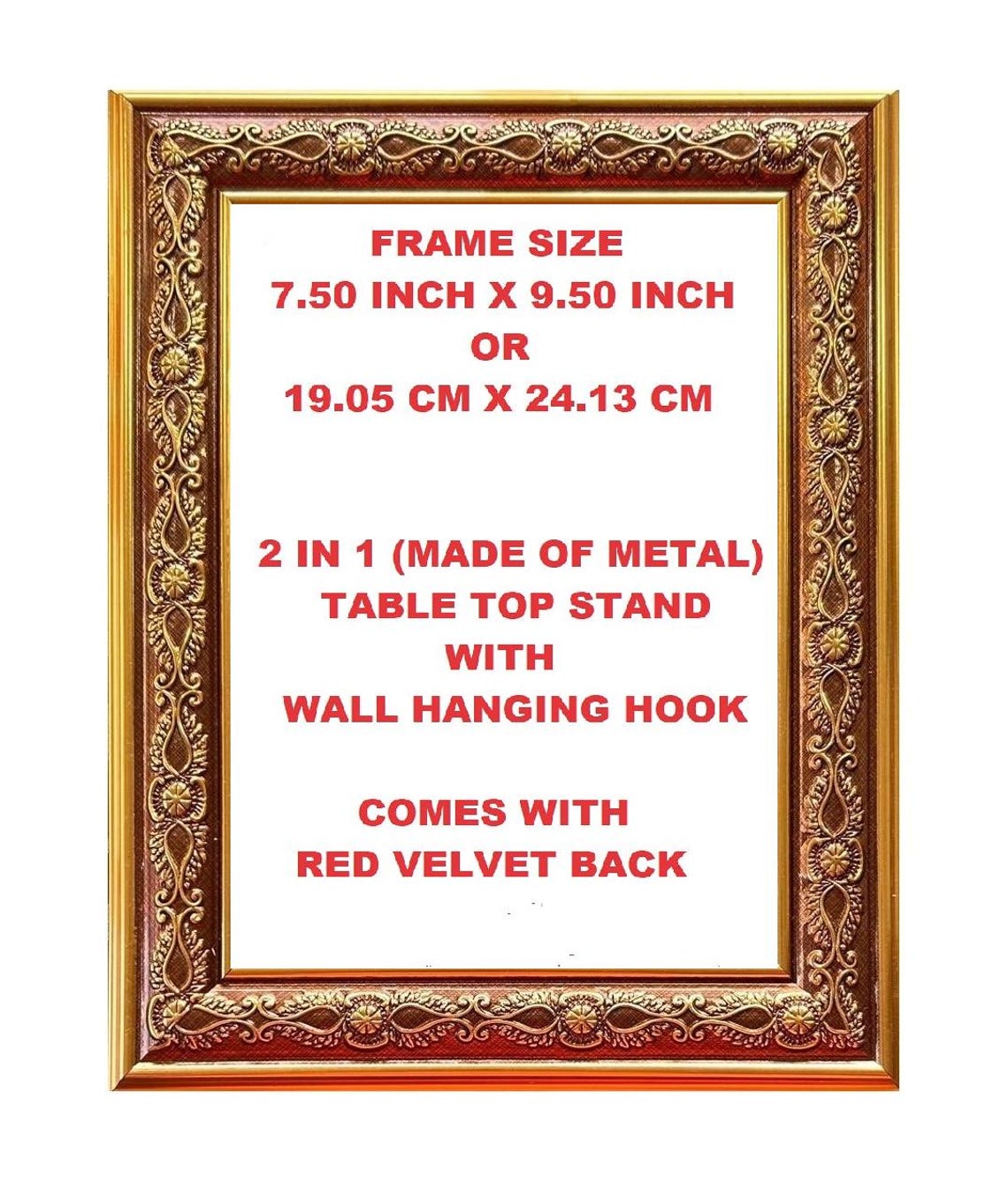 Maa Varahi Amman Devi Photo Print in Golden Frame (7.50 X 9.50 Inch) - Etsy