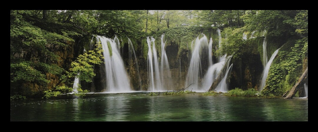 Sparkle Forest Waterfall Wall Art Poster (20 X 40 Inches) - Etsy