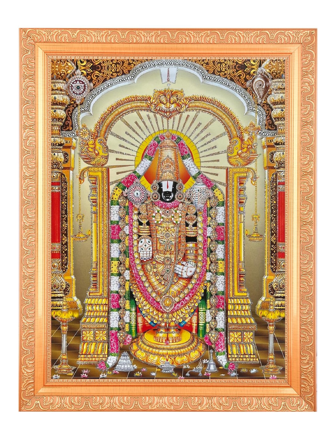 Venkateswara Swamy Wall Hanging Frame, Tirupati Balaji Home Temple ...