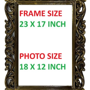 Maa Lakshmi Artistic Gold Work Photo Design Painting Print in Carved ...