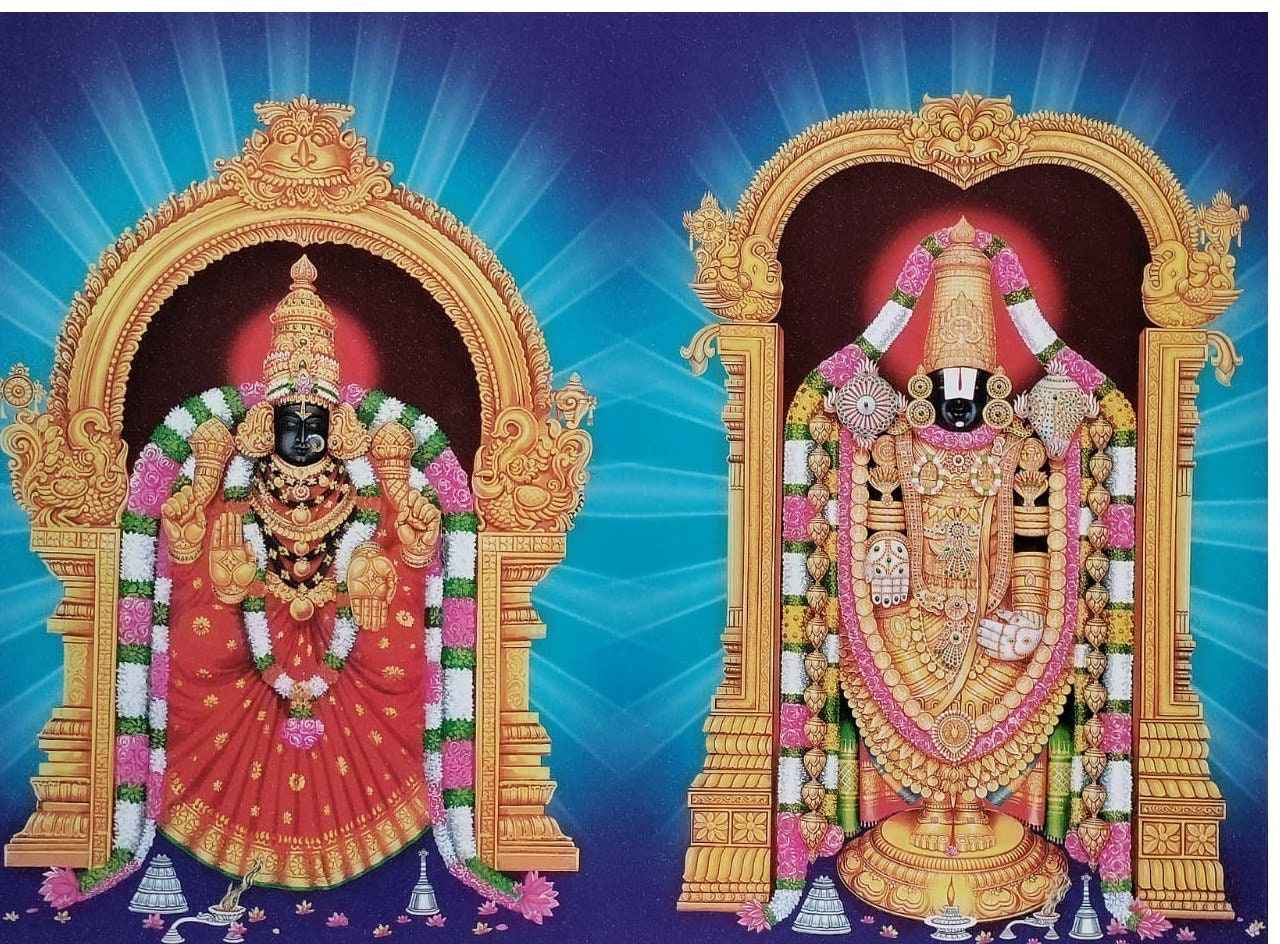Padmavati Devi Tirupati Balaji Sparkle Print Digital Photo in - Etsy
