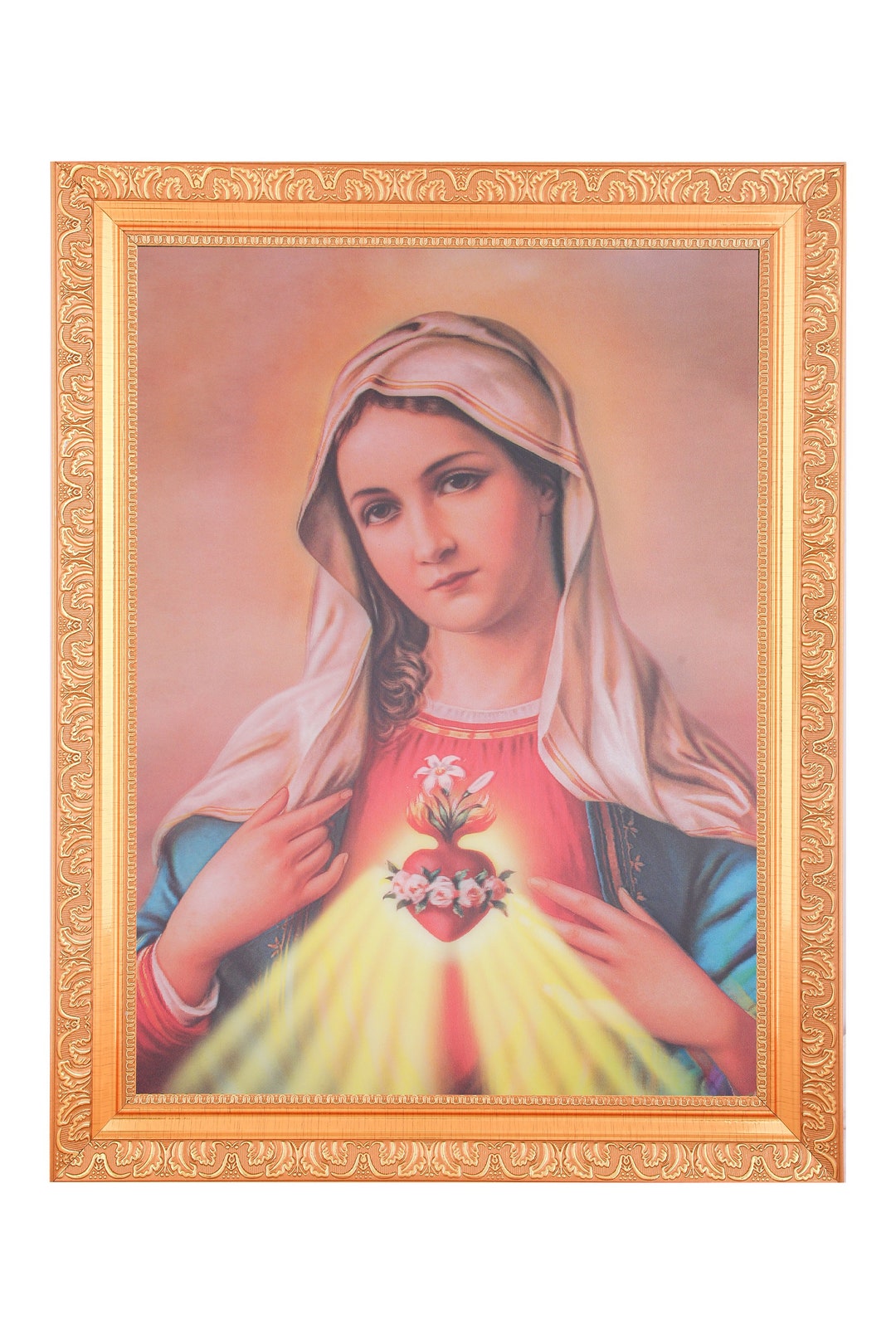 Mother Mary 5 Dimensional Layer (with 5D Effect) Art Work Photo in ...