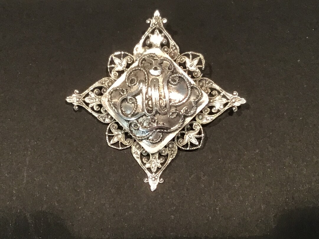 Antique Islamic / Arabic Early Star Filigree Silver Brooch not a Copy ...