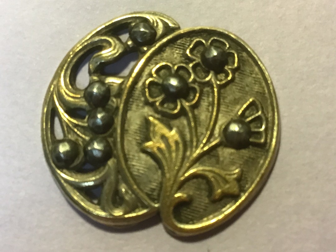Art Nouveau Buttons X 9 ..cut-steel and Cut-work I Offer a Good ...