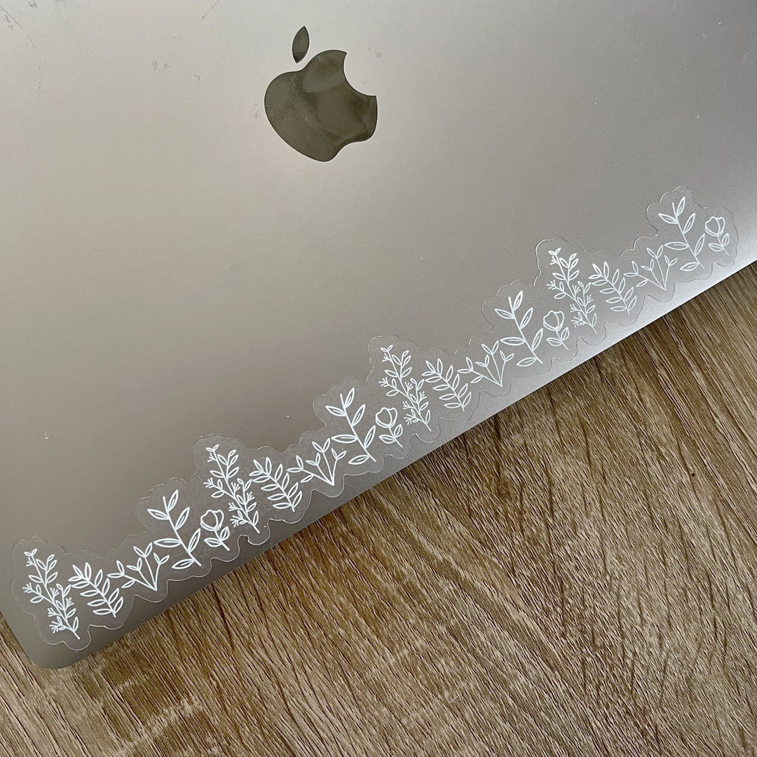 Long Sticker, White Line Art Sticker, Long Skinny Sticker for Water ...