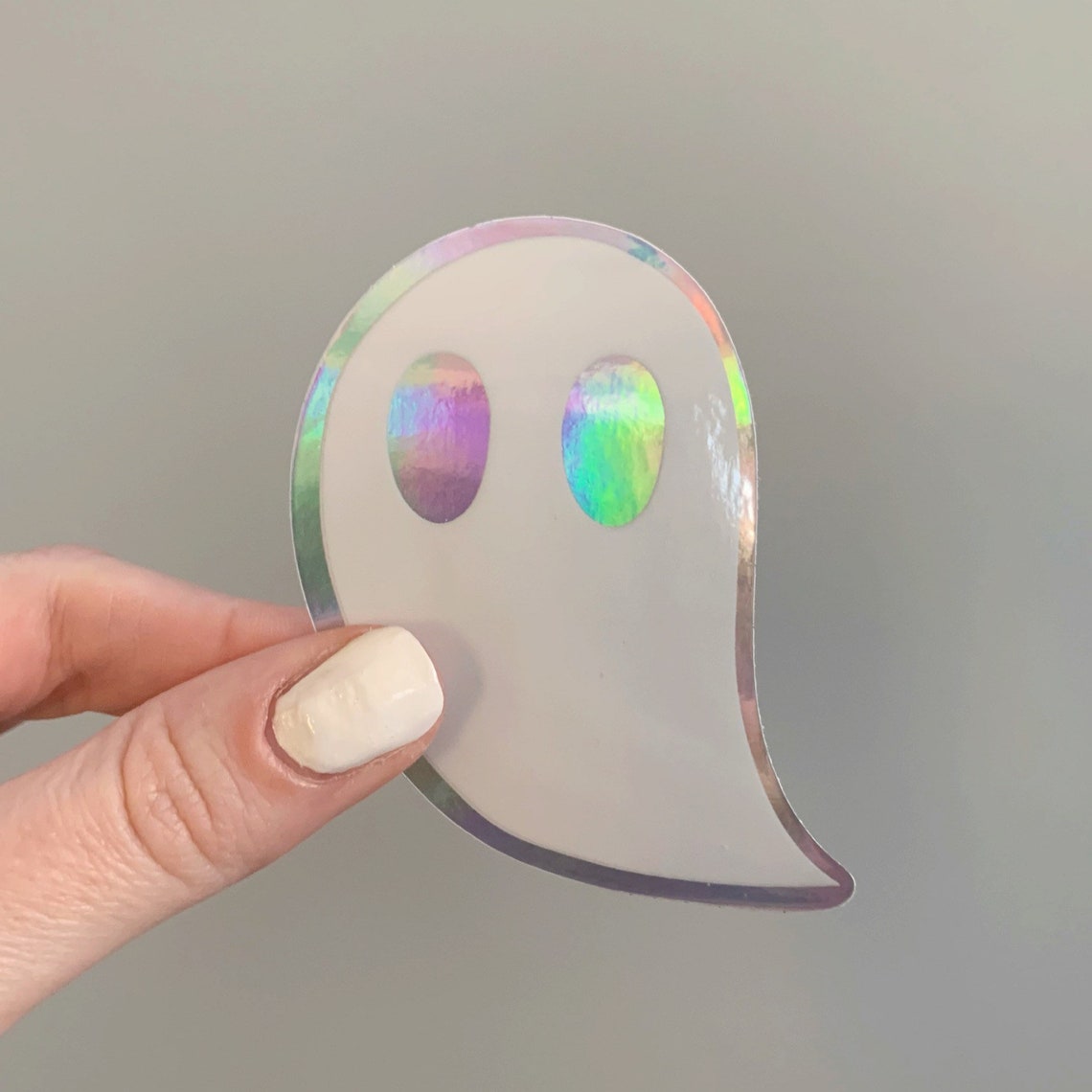 Ghost Sticker Holographic // Rainbow Holo Sticker Macbook - Etsy