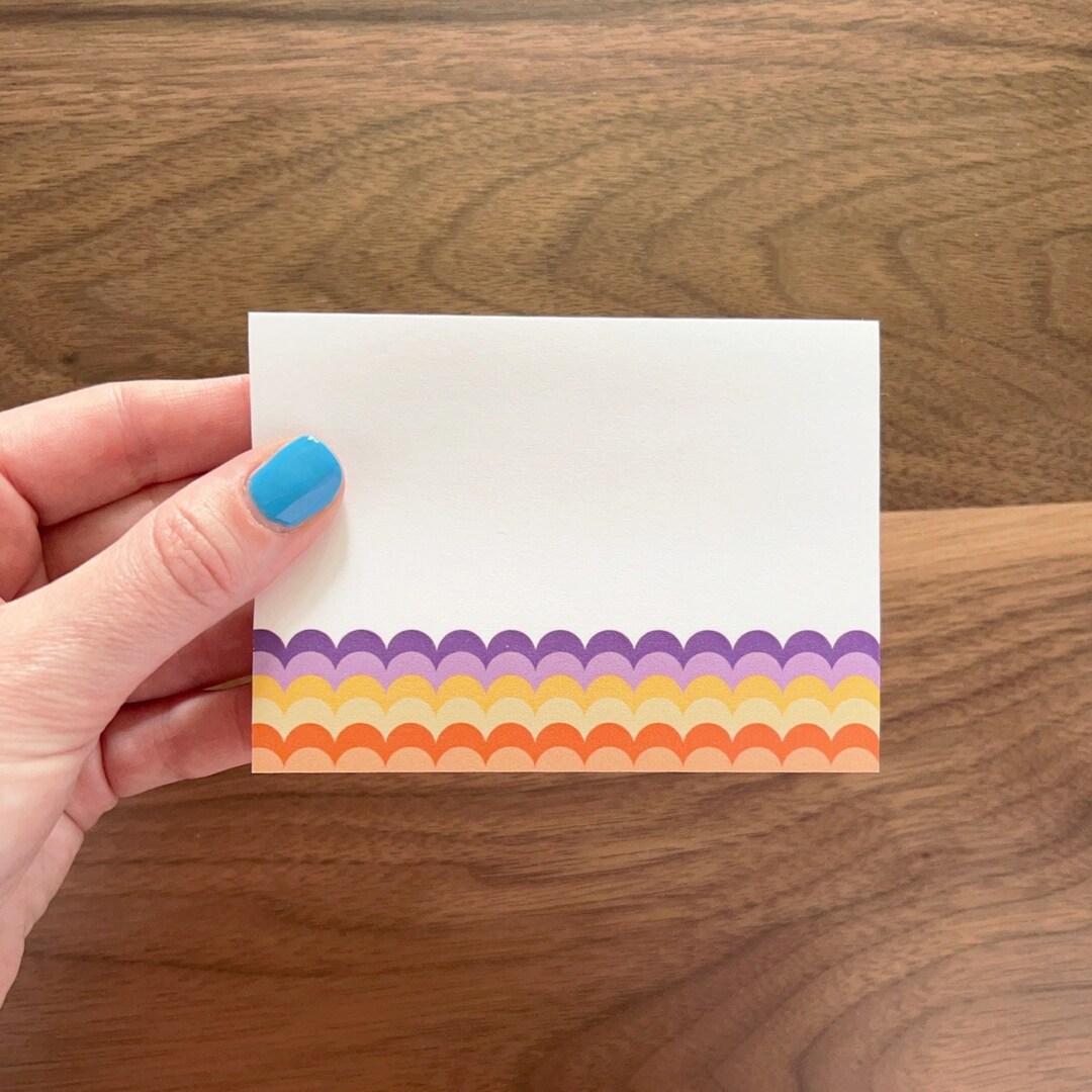 Modern Retro Inspired Sticky Notes Pad, Vintage Inspired Cute Sticky ...