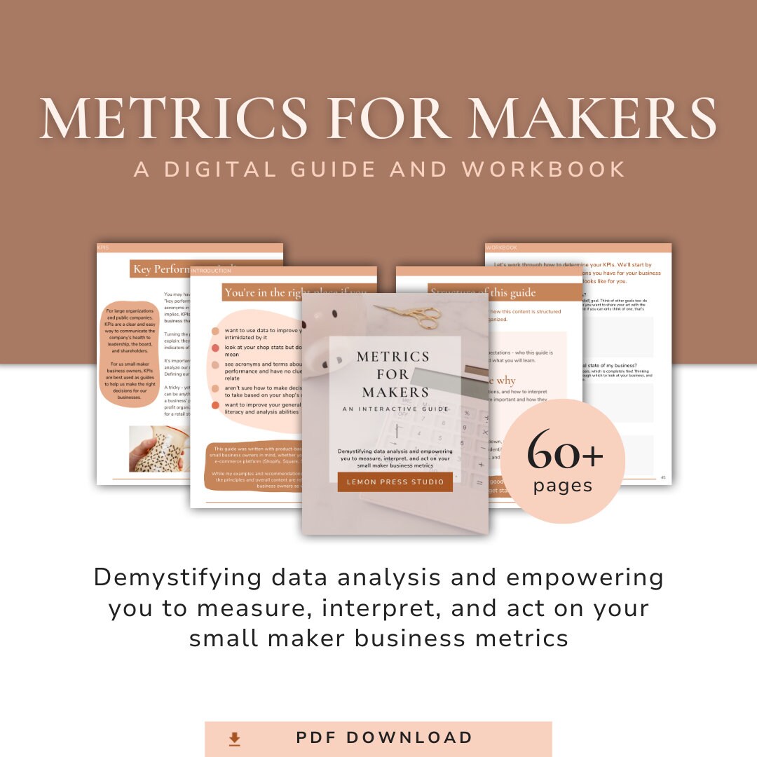 Metrics for Makers Guide to Data Analysis for Small Maker Business ...