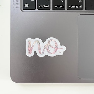 Glitter No Sticker, Small No Sticker, Holographic Vinyl Sticker ...