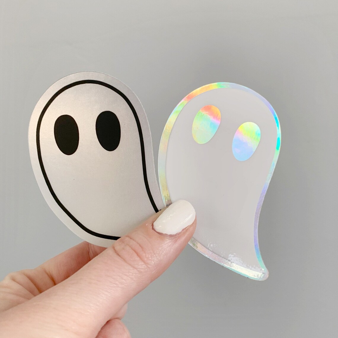Ghost Sticker Holographic // Rainbow Holo Sticker Macbook - Etsy