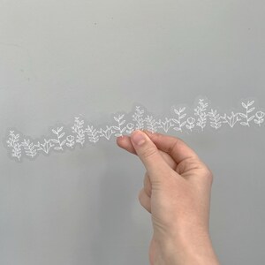 Long Sticker, White Line Art Sticker, Long Skinny Sticker for Water ...