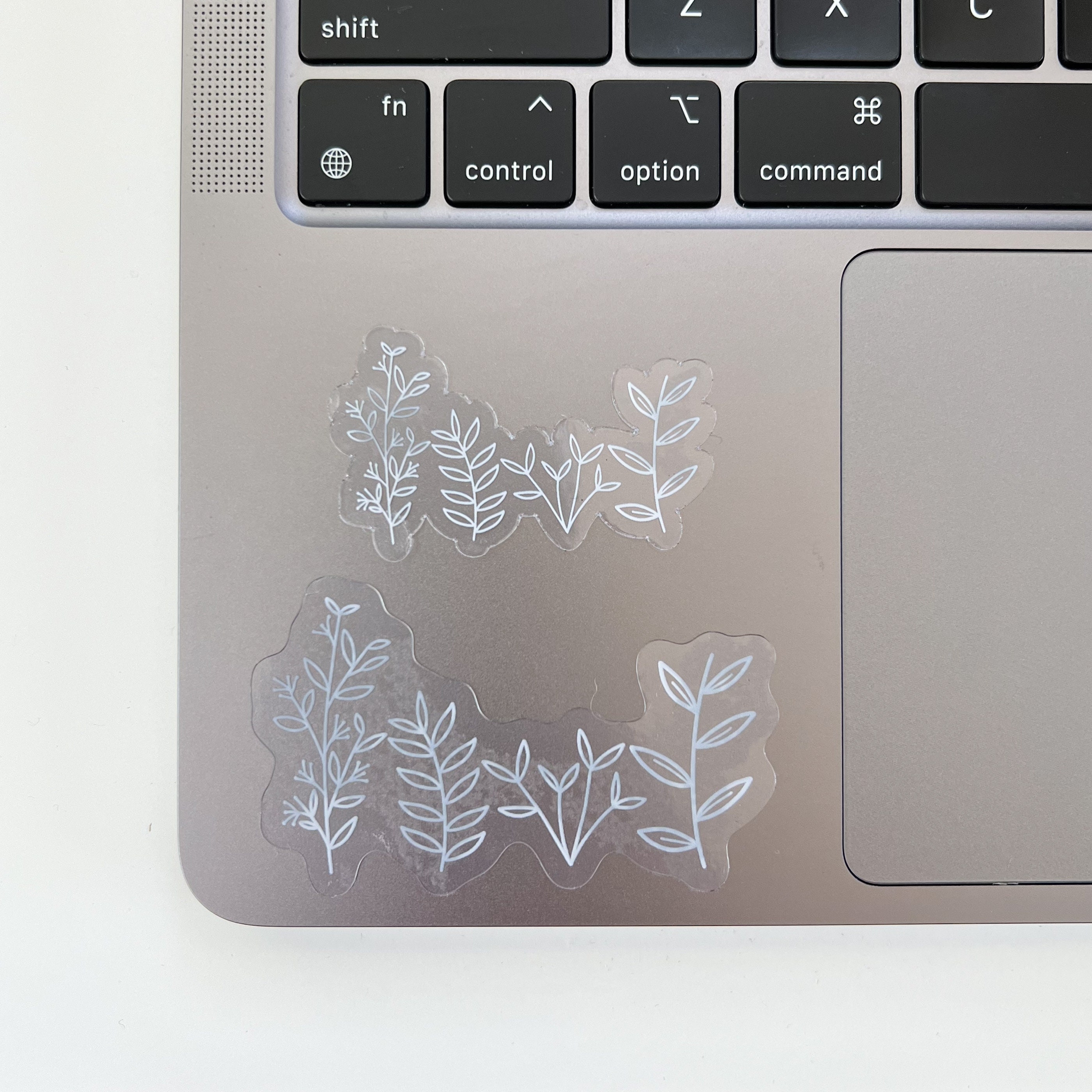 Botanical Line Art Sticker Small White Sticker for Laptop - Etsy