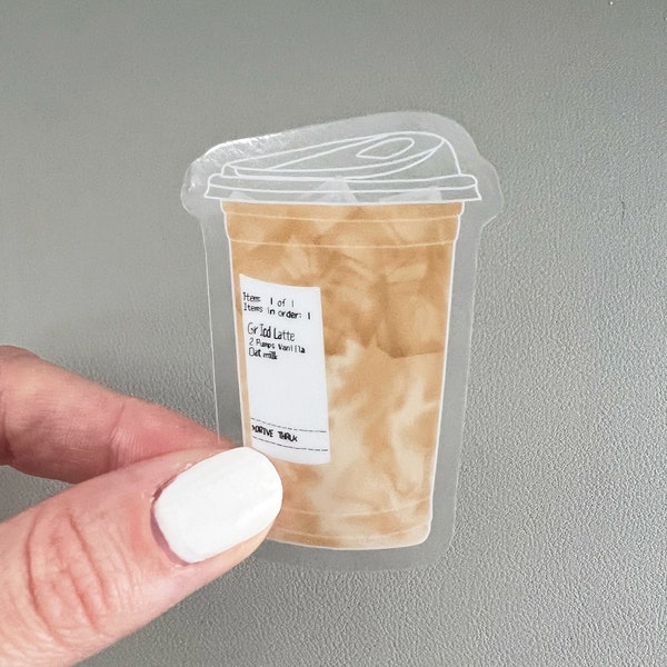 Latte Sticker - Etsy