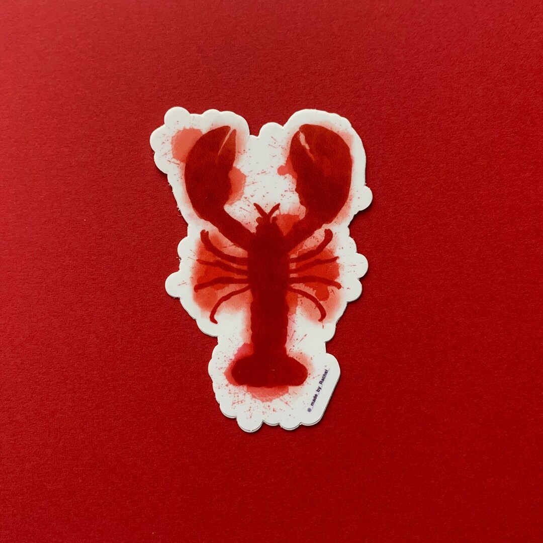 Lobster Sticker Waterproof Nautical Sticker Watercolor - Etsy