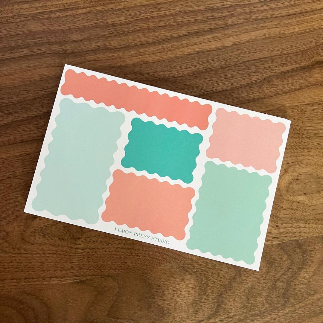 Sectioned Weekly Planning Notepad Undated, Half Letter Cute Notepad No ...