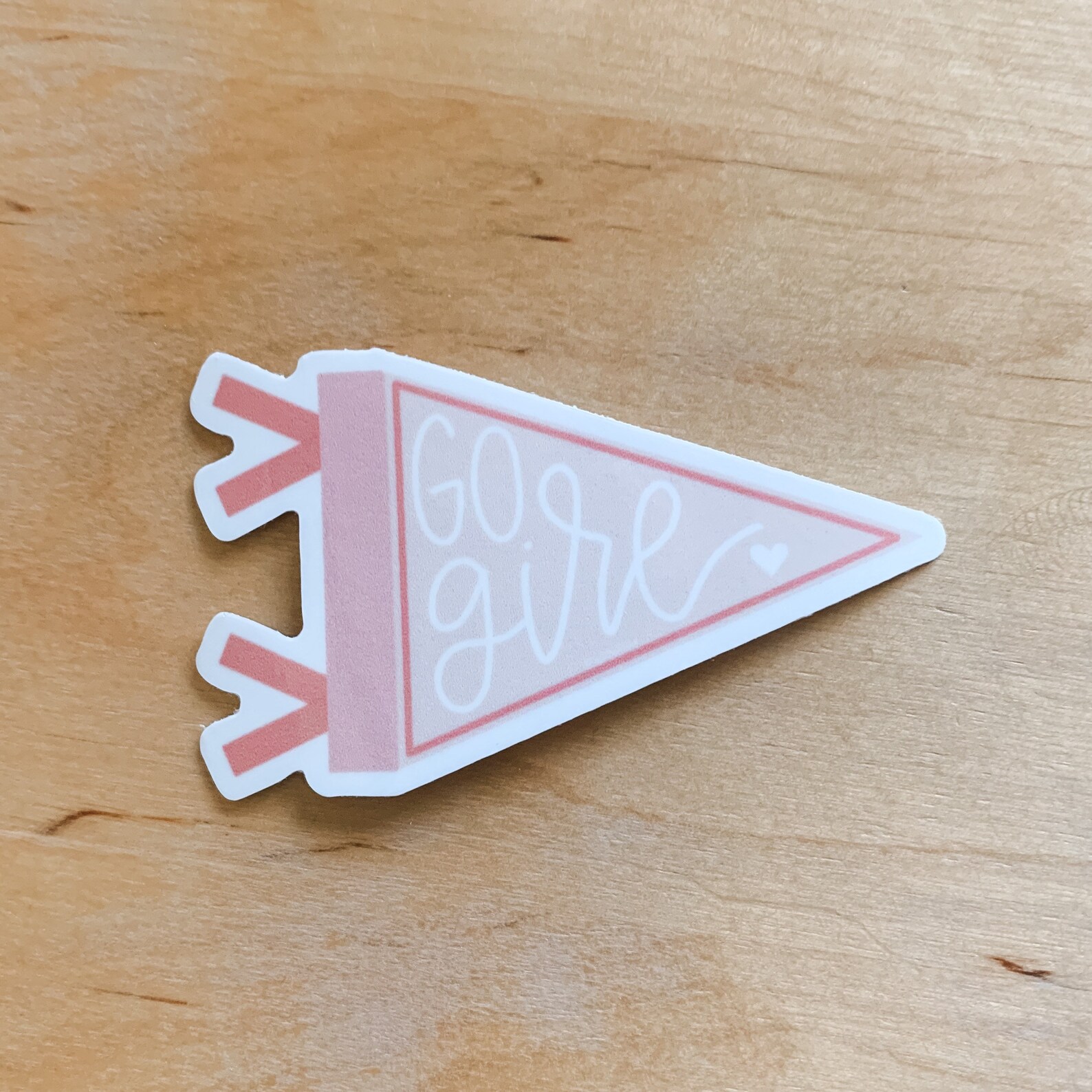 Go Girl Pennant Sticker: Girl Power Banner Waterproof Water Bottle ...