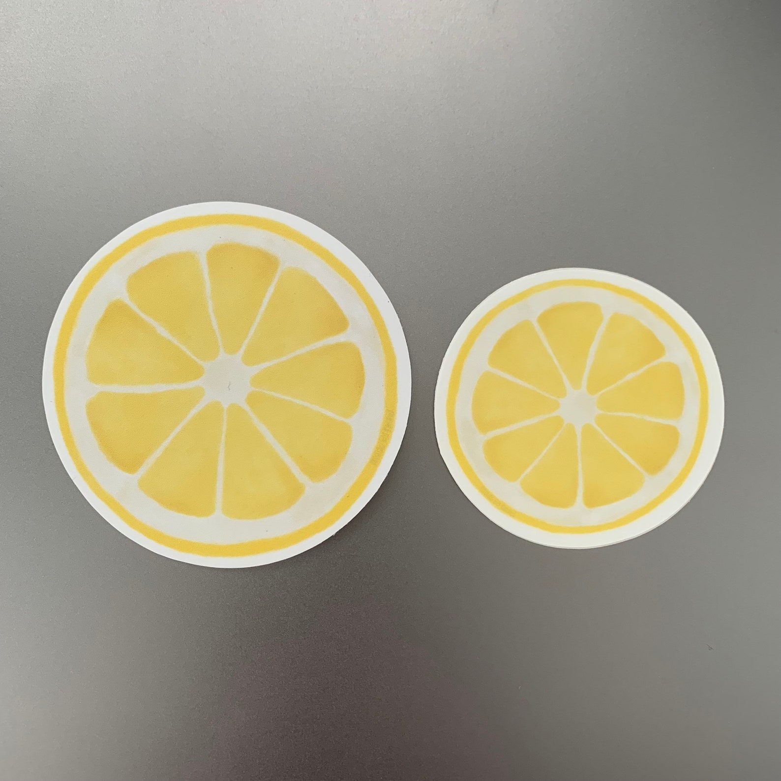 Lemon Sticker // Lemon Slice Sticker Fruit Decal Lemon | Etsy