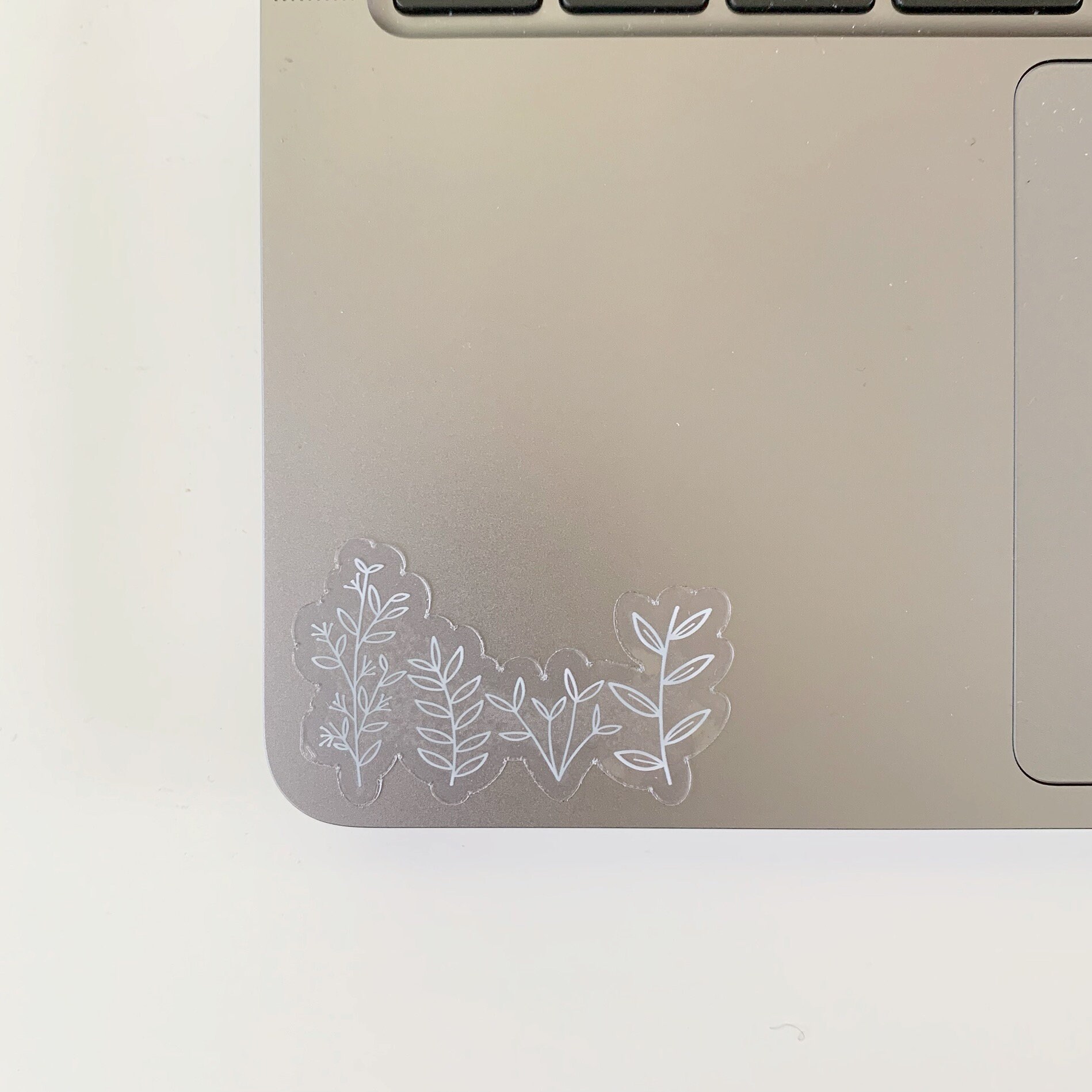 Botanical Line Art Sticker Small White Sticker for Laptop - Etsy