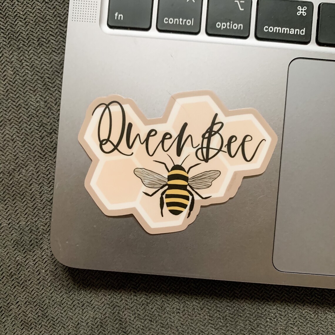 Queen Bee Sticker for Laptop // Decal Bumble Bee Sticker - Etsy