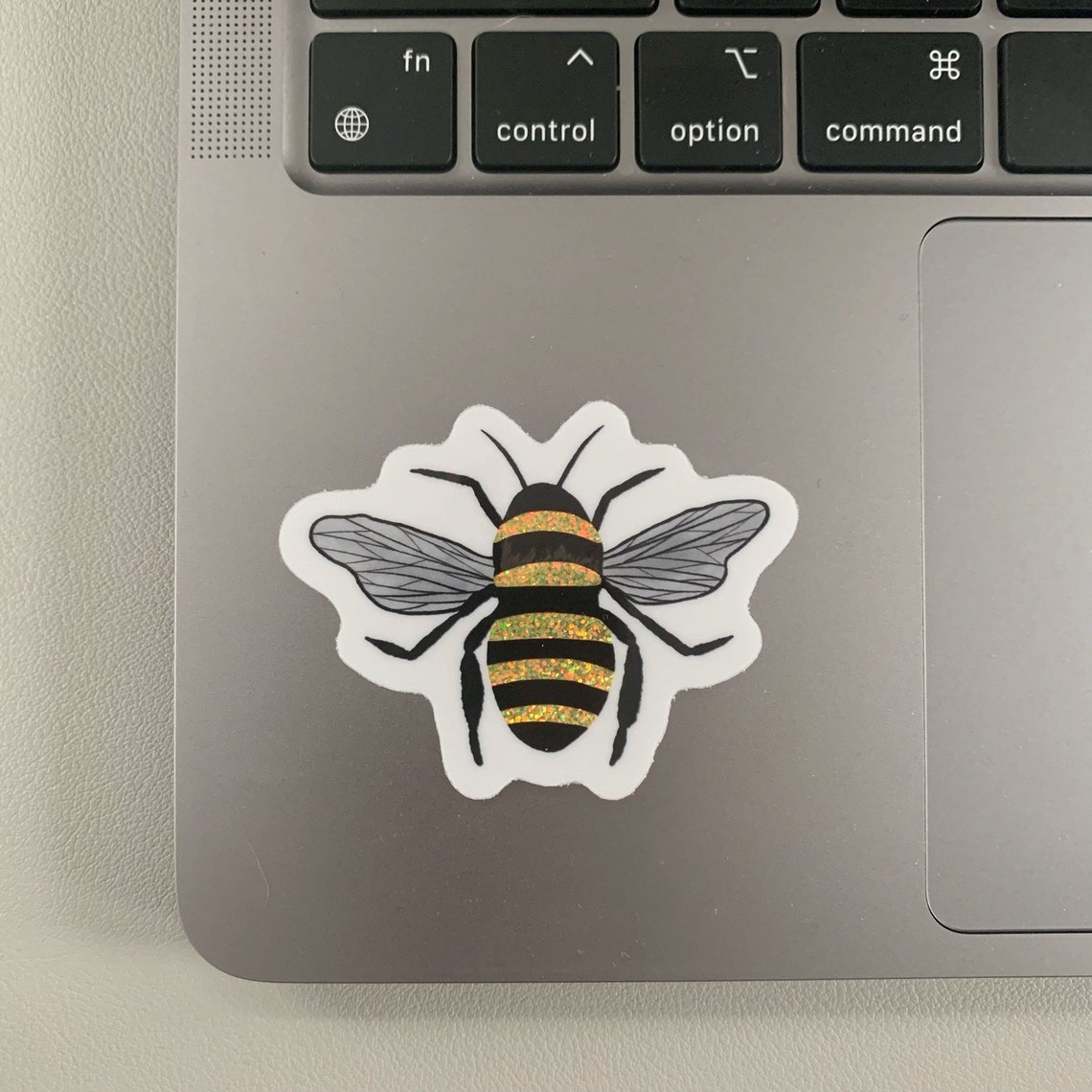 Bumblebee Glitter Sticker // Bee Vinyl Sticker Holographic | Etsy