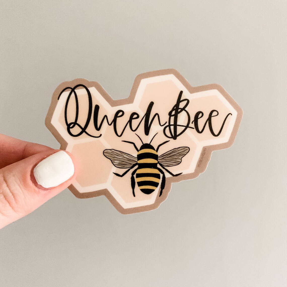 Queen Bee Sticker for Laptop // Decal Bumble Bee Sticker - Etsy Denmark